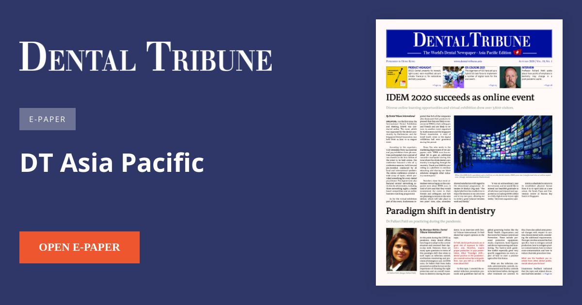 Dental Tribune E-Paper Edition - Dt Asia Pacific